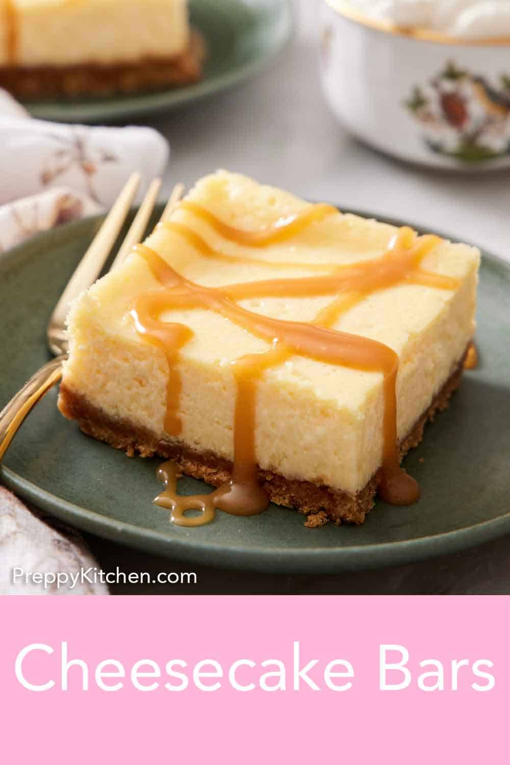 Cheesecake Bars Recipe - Preppy Kitchen
