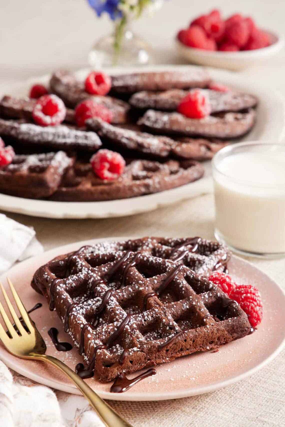 Chocolate Waffles Recipe - Preppy Kitchen