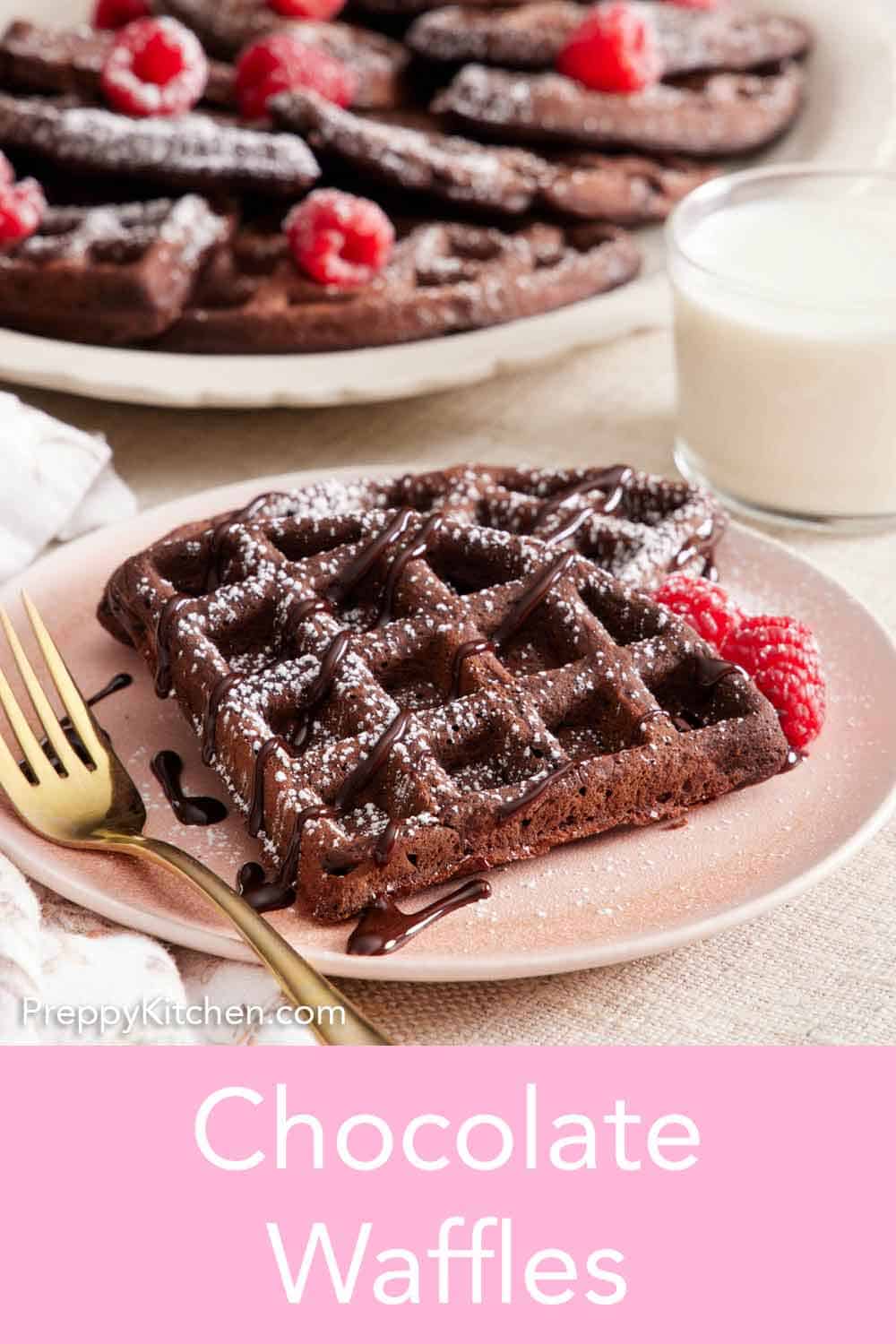 Chocolate Waffles Recipe - Preppy Kitchen