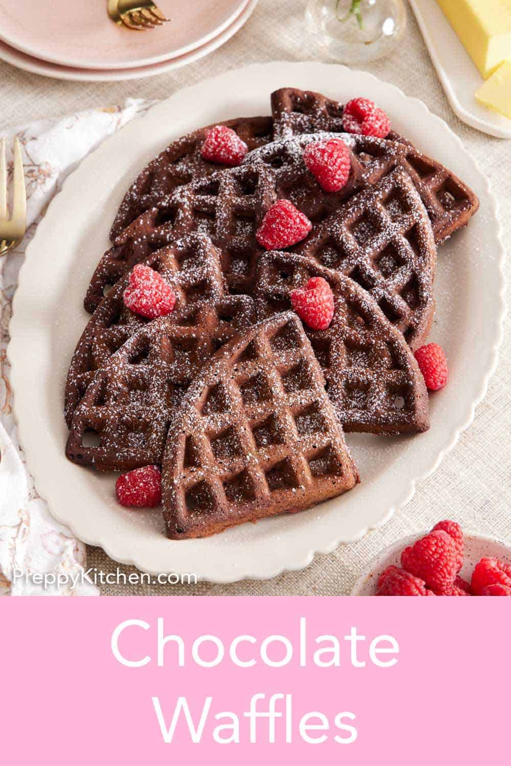 Chocolate Waffles Recipe - Preppy Kitchen