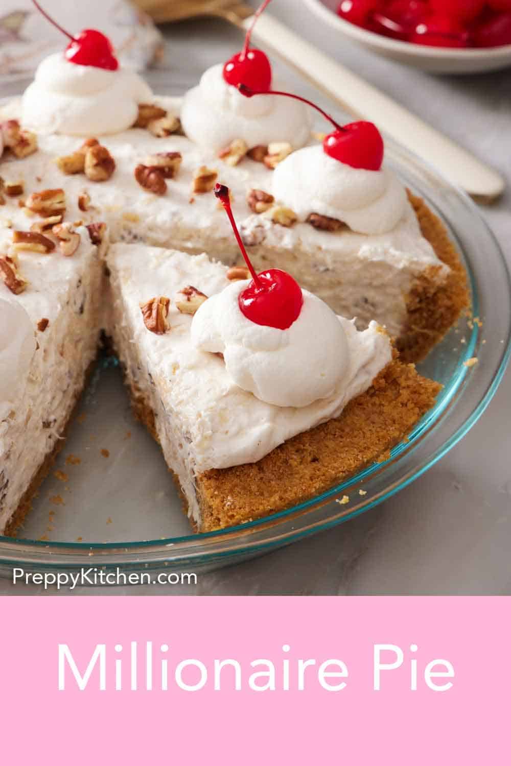 No-Bake Millionaire Pie - Preppy Kitchen