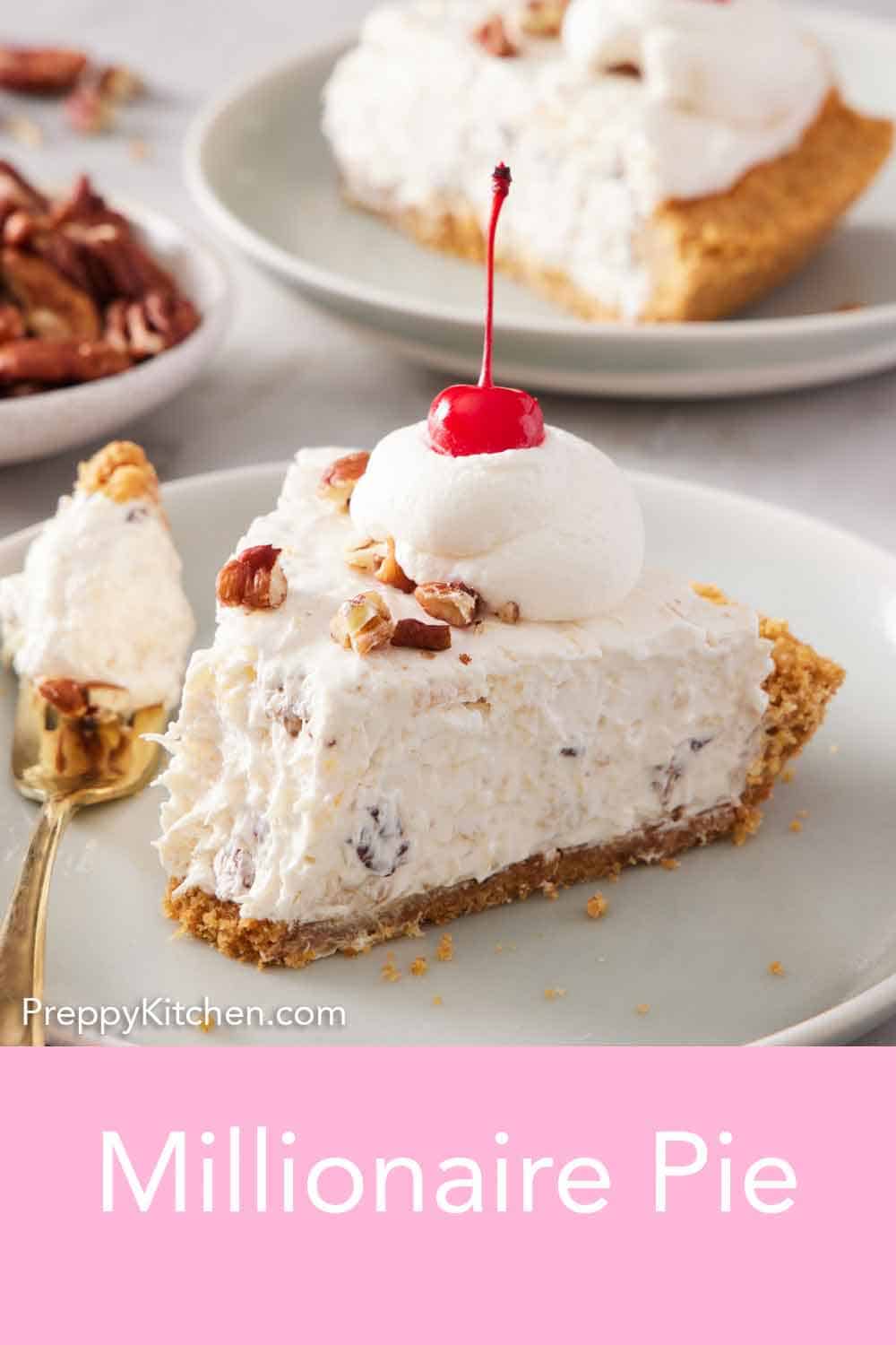 No-Bake Millionaire Pie - Preppy Kitchen