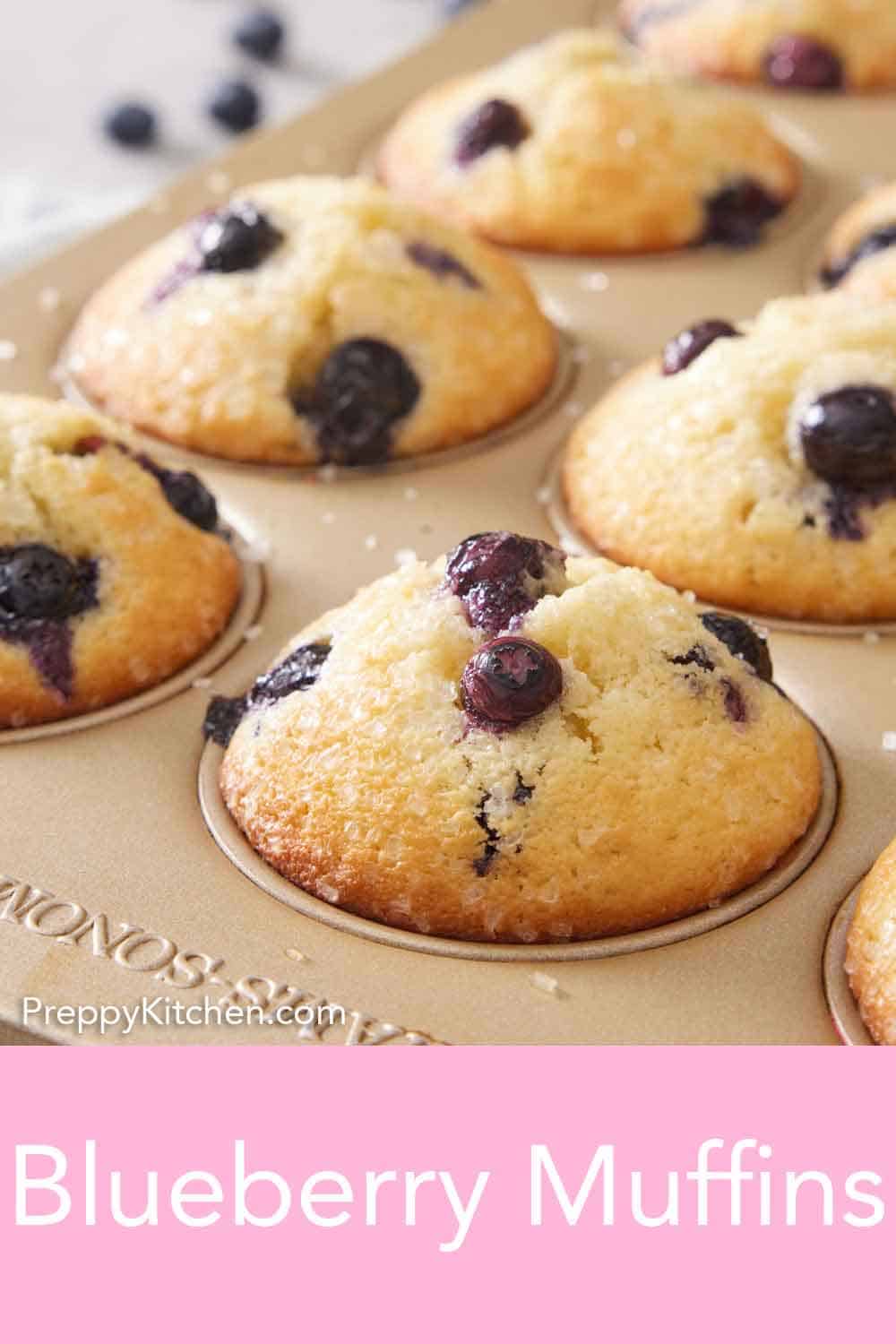 Blueberry Muffins Recipe - Preppy Kitchen