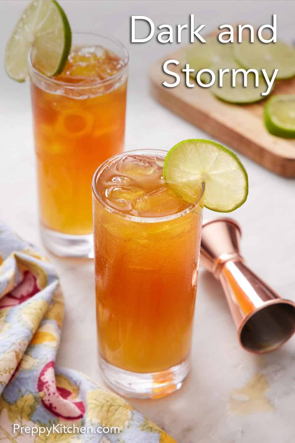 Dark and Stormy Cocktail Recipe - Preppy Kitchen