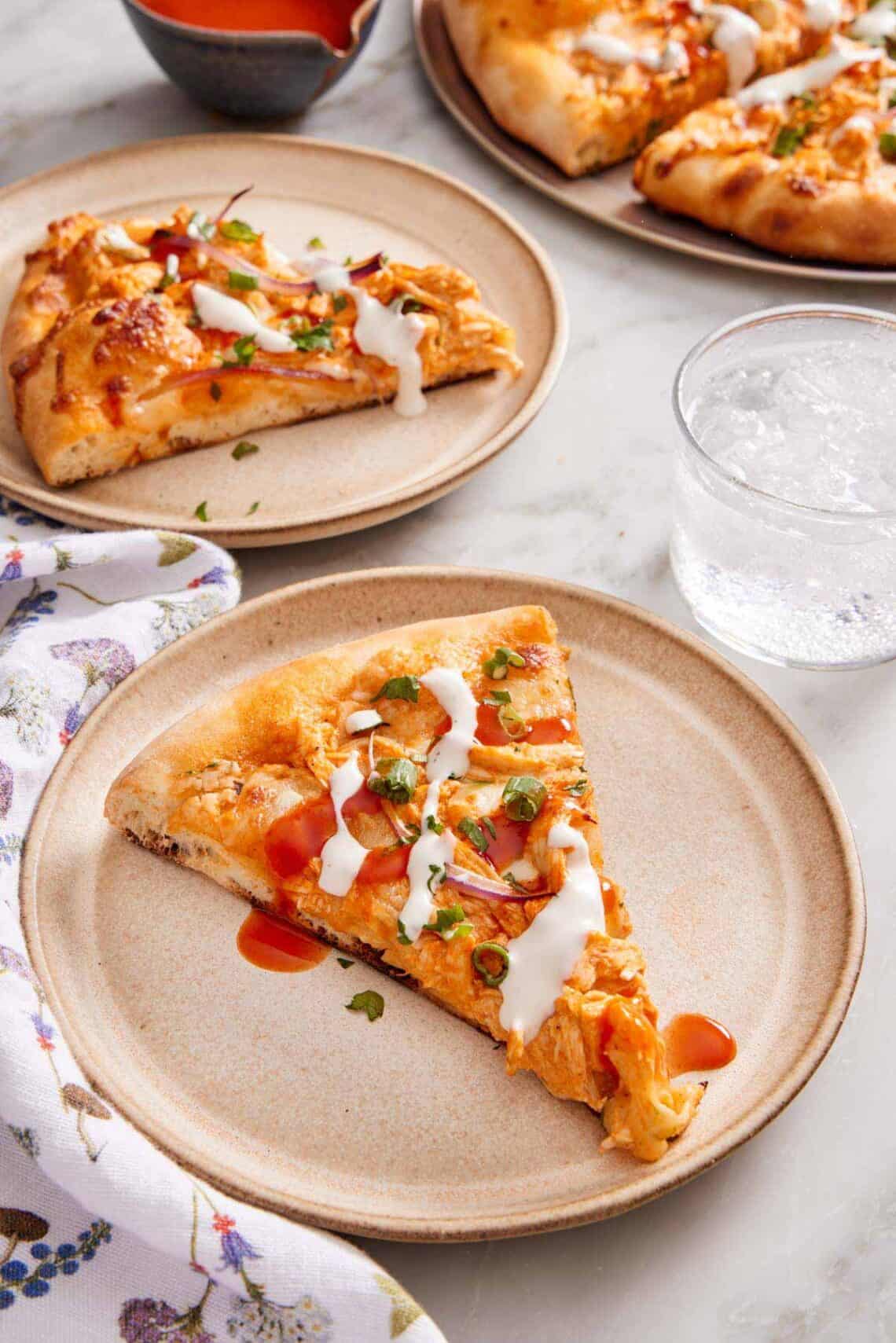 Buffalo Chicken Pizza Recipe - Preppy Kitchen