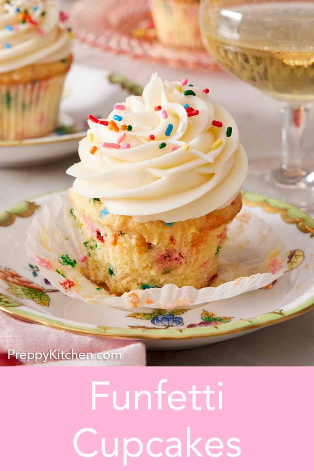 Homemade Funfetti Cupcakes - Preppy Kitchen