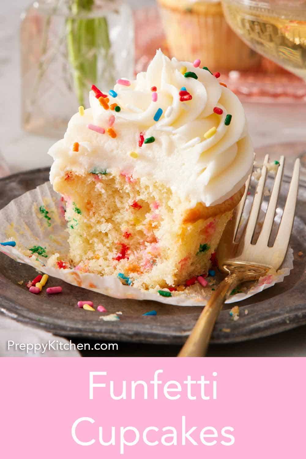Homemade Funfetti Cupcakes - Preppy Kitchen