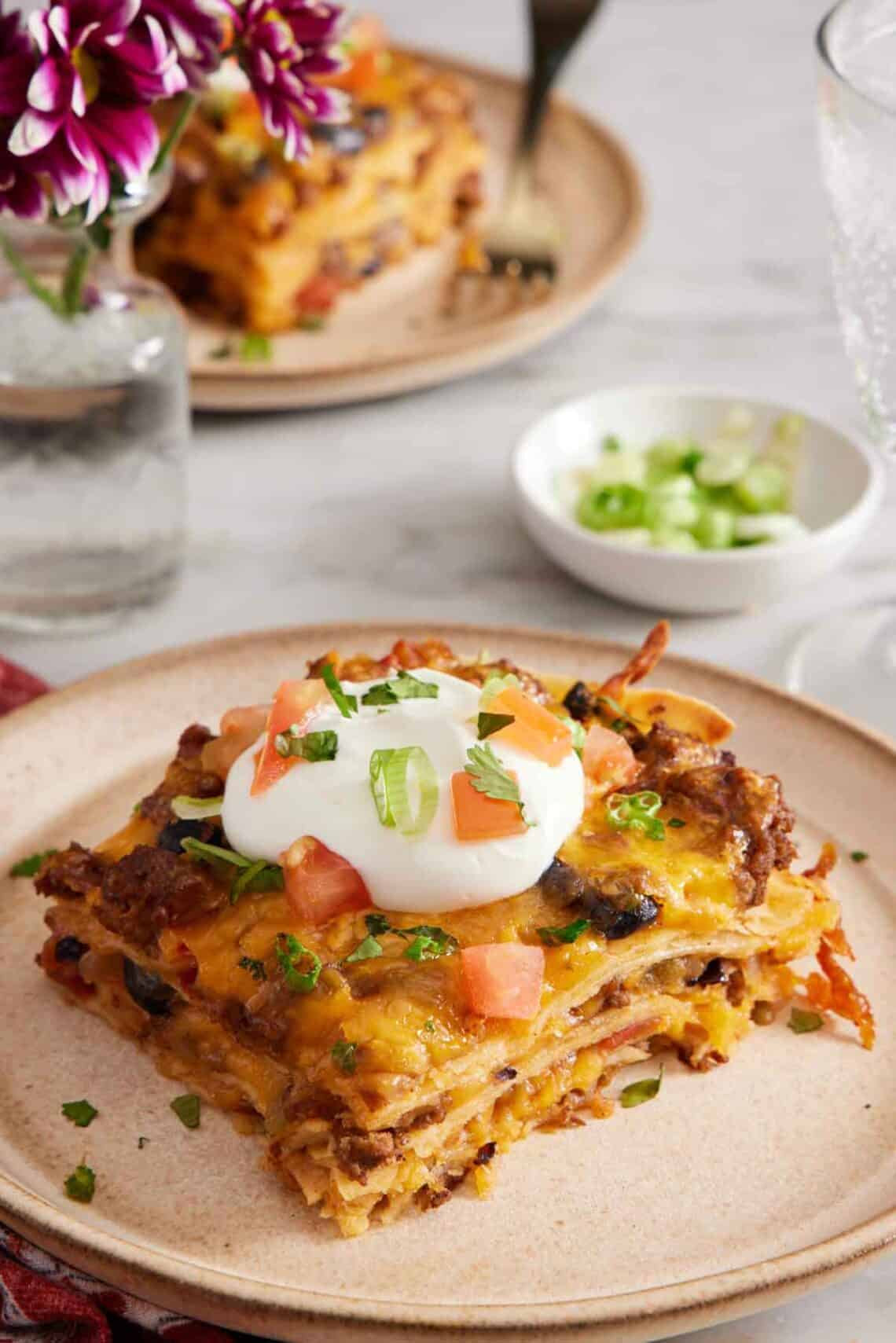 Mexican Lasagna Recipe - Preppy Kitchen