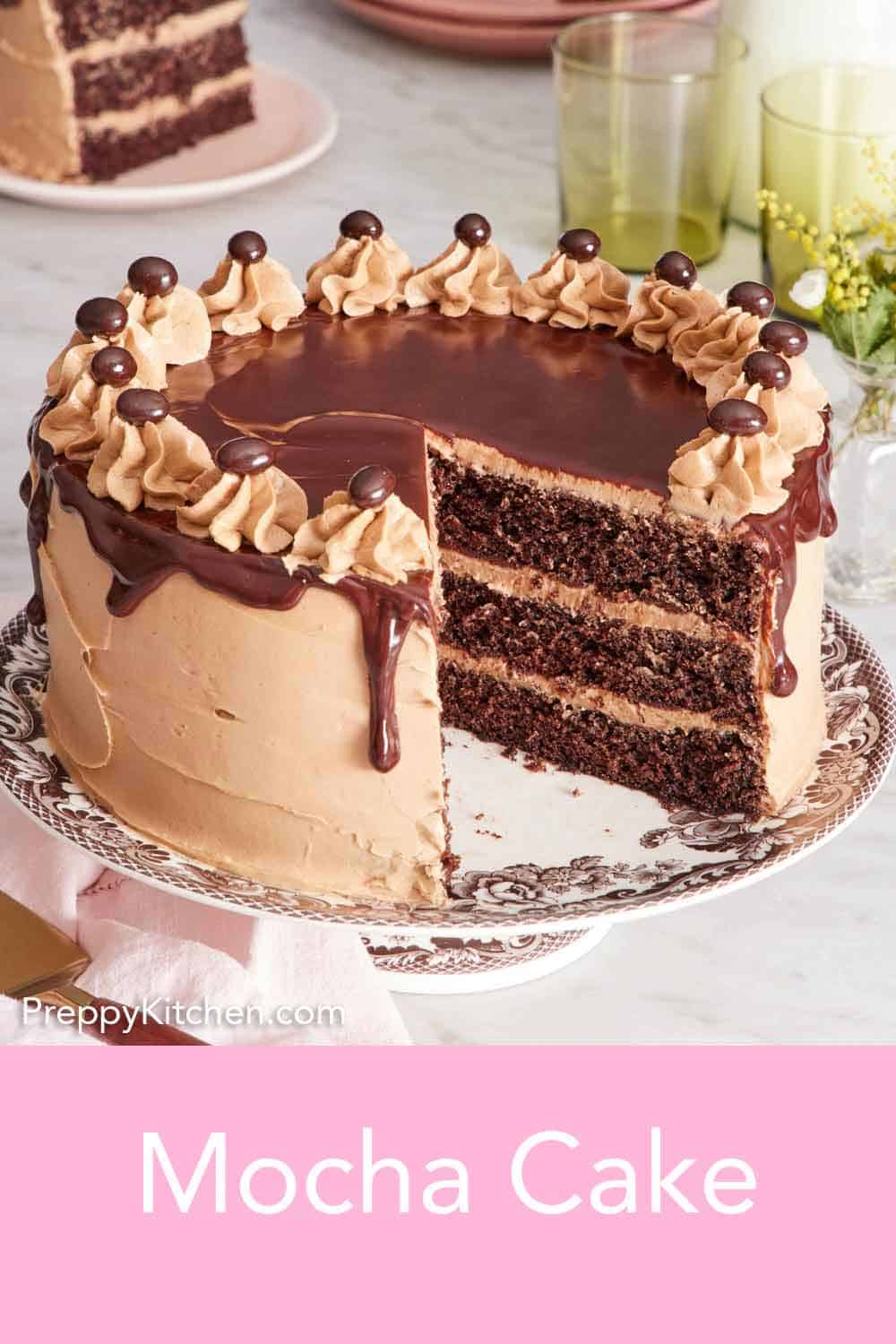 Mocha Cake Recipe - Preppy Kitchen