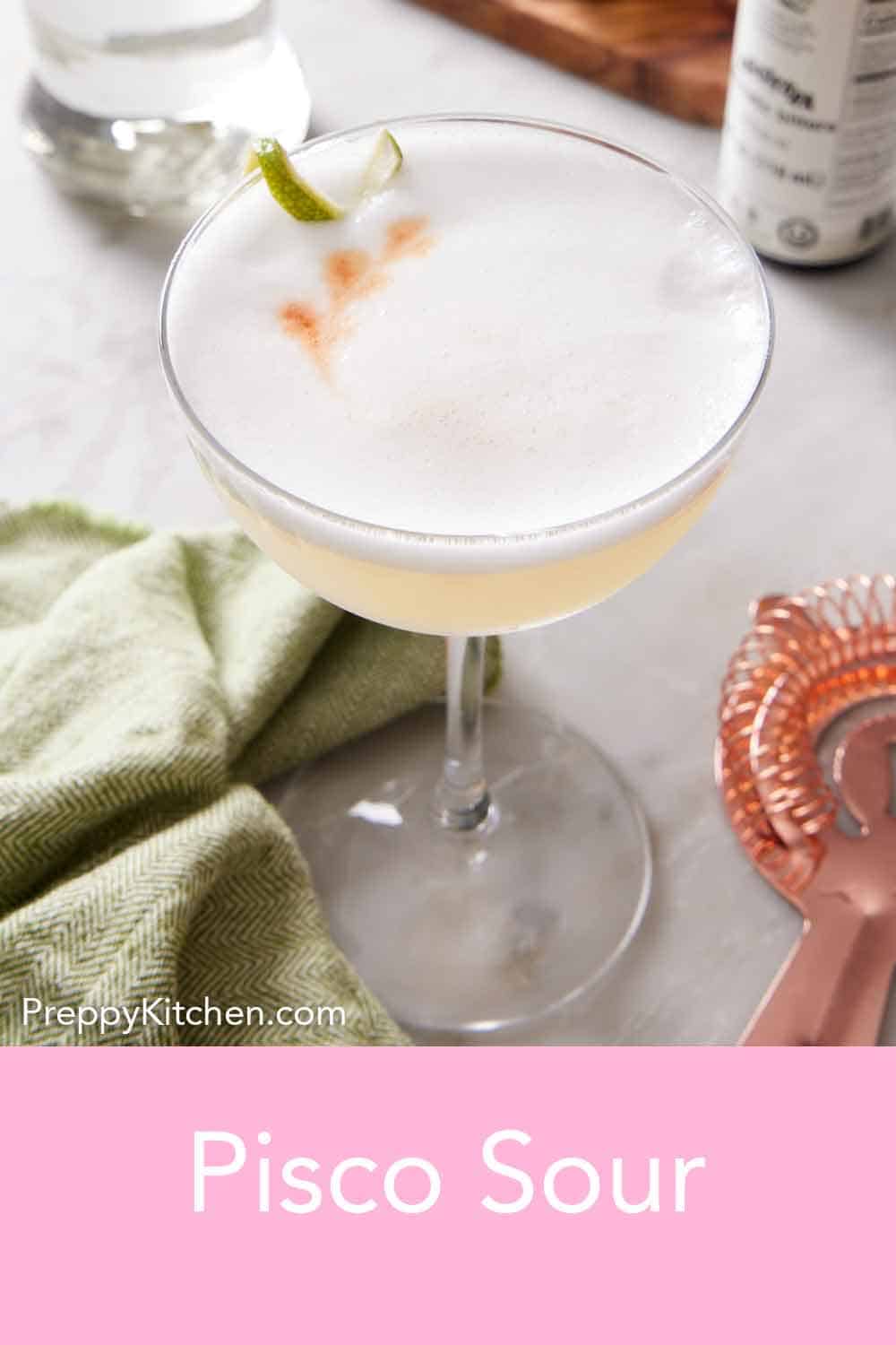 Pisco Sour Cocktail Recipe - Preppy Kitchen