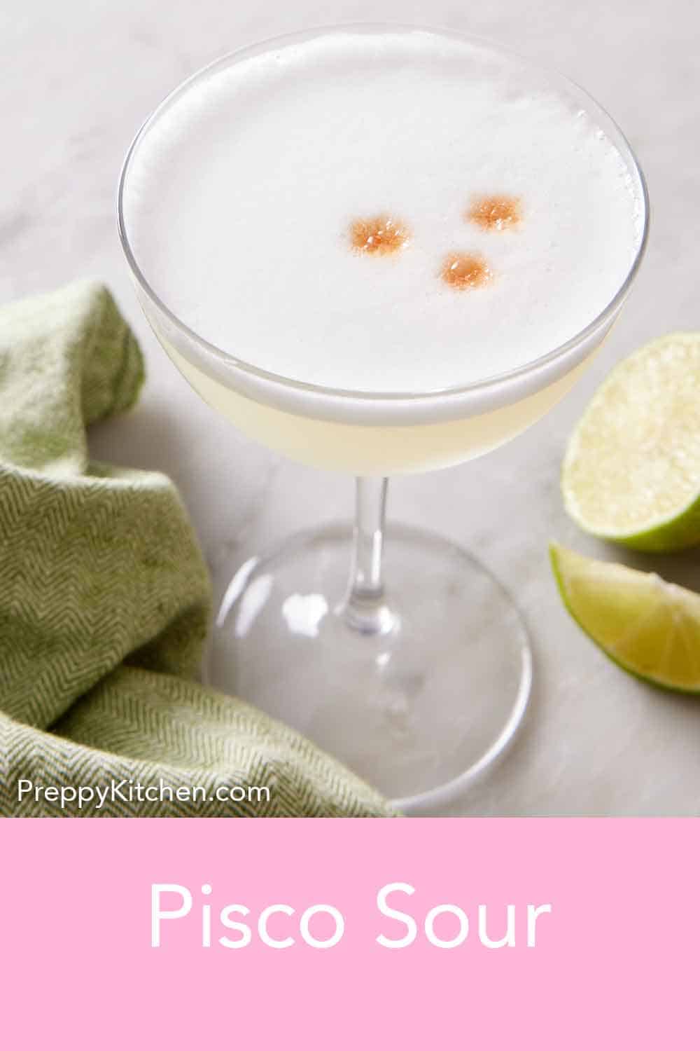 Pisco Sour Cocktail Recipe - Preppy Kitchen
