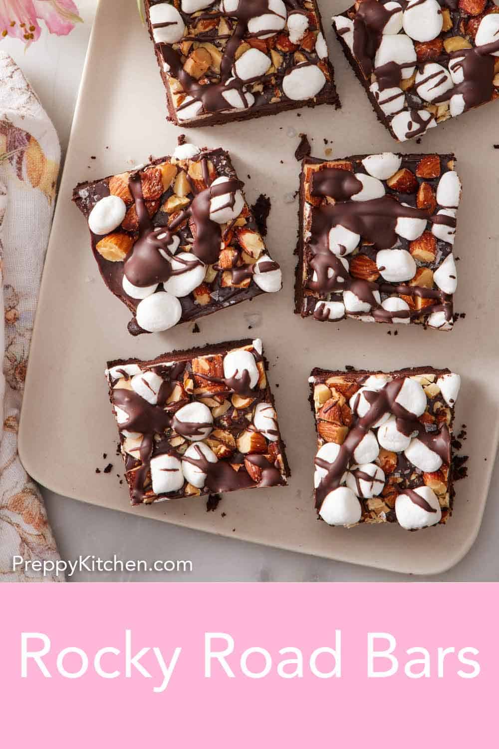 Rocky Road Bars Recipe - Preppy Kitchen