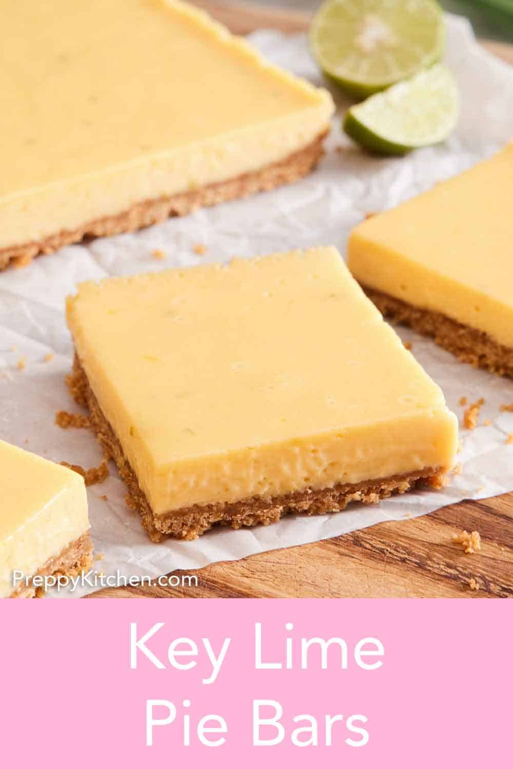 Easy Key Lime Pie Bars - Preppy Kitchen