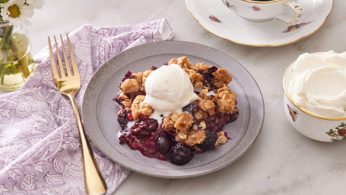 Triple Berry Crisp Recipe - Preppy Kitchen