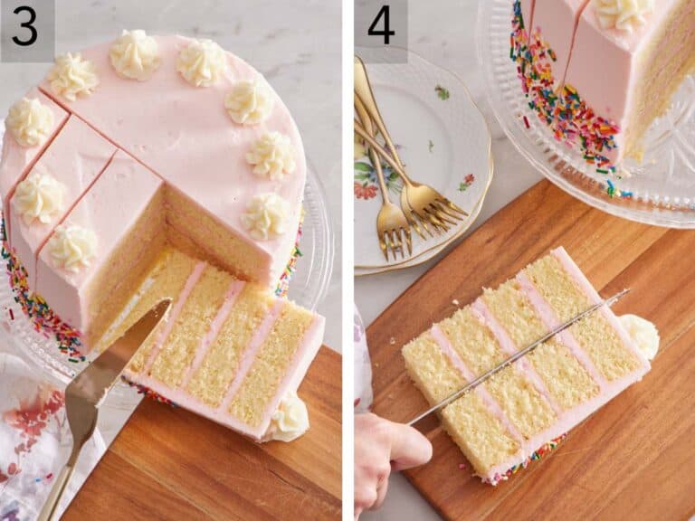 How To Cut A Round Cake - Preppy Kitchen