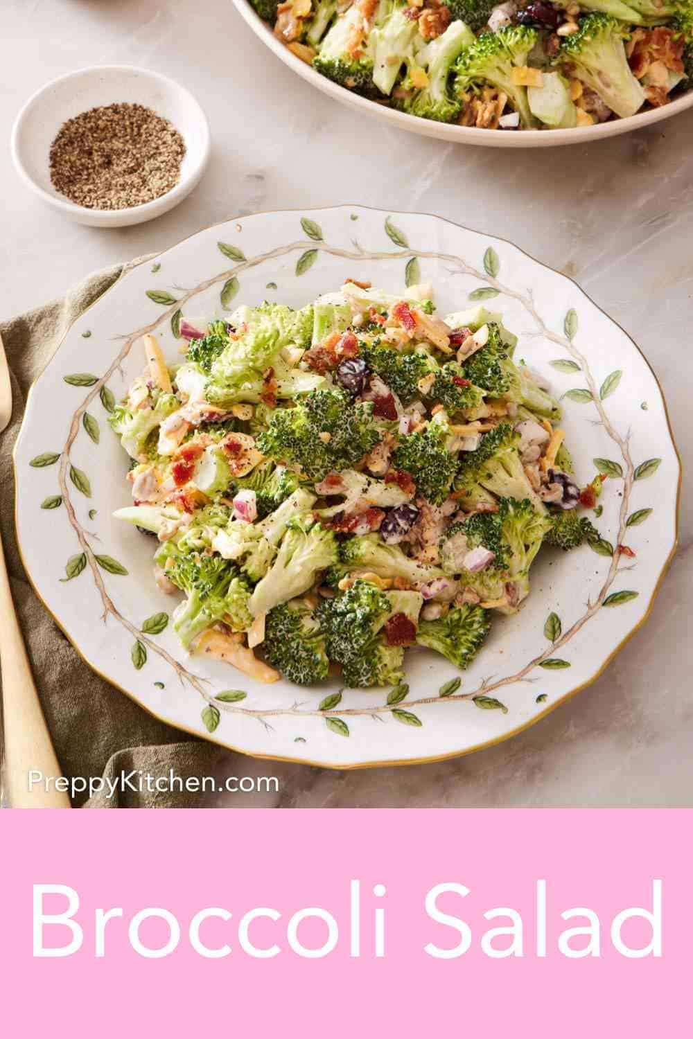 Easy Broccoli Salad Recipe - Preppy Kitchen