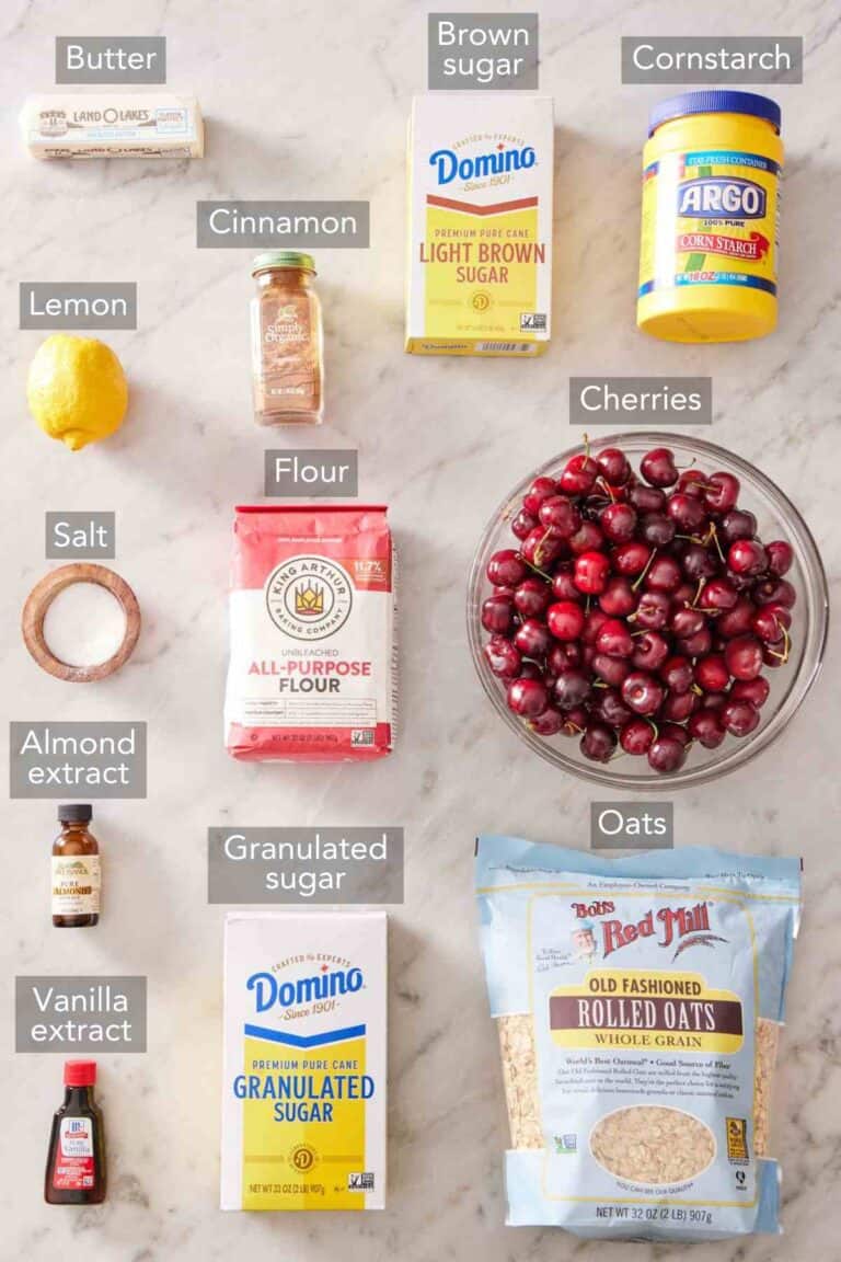 Fresh Cherry Crisp Recipe - Preppy Kitchen