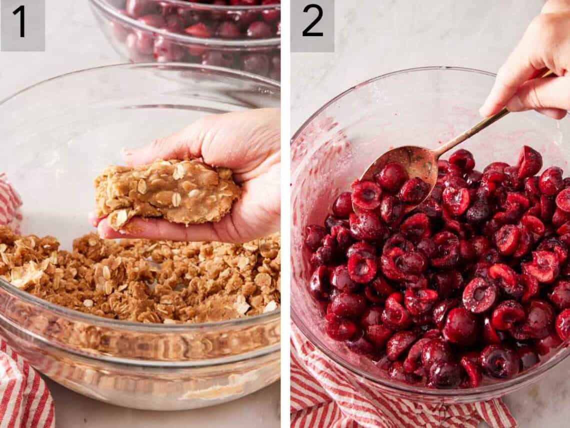 Fresh Cherry Crisp Recipe - Preppy Kitchen