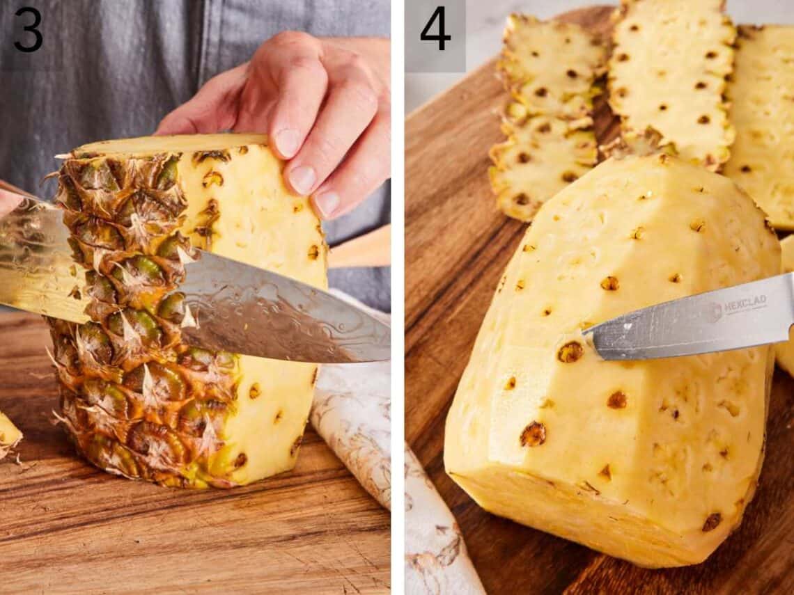 How To Cut A Pineapple - Preppy Kitchen