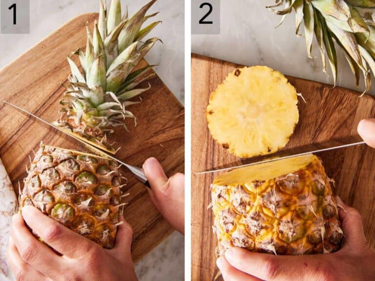 How To Cut A Pineapple - Preppy Kitchen