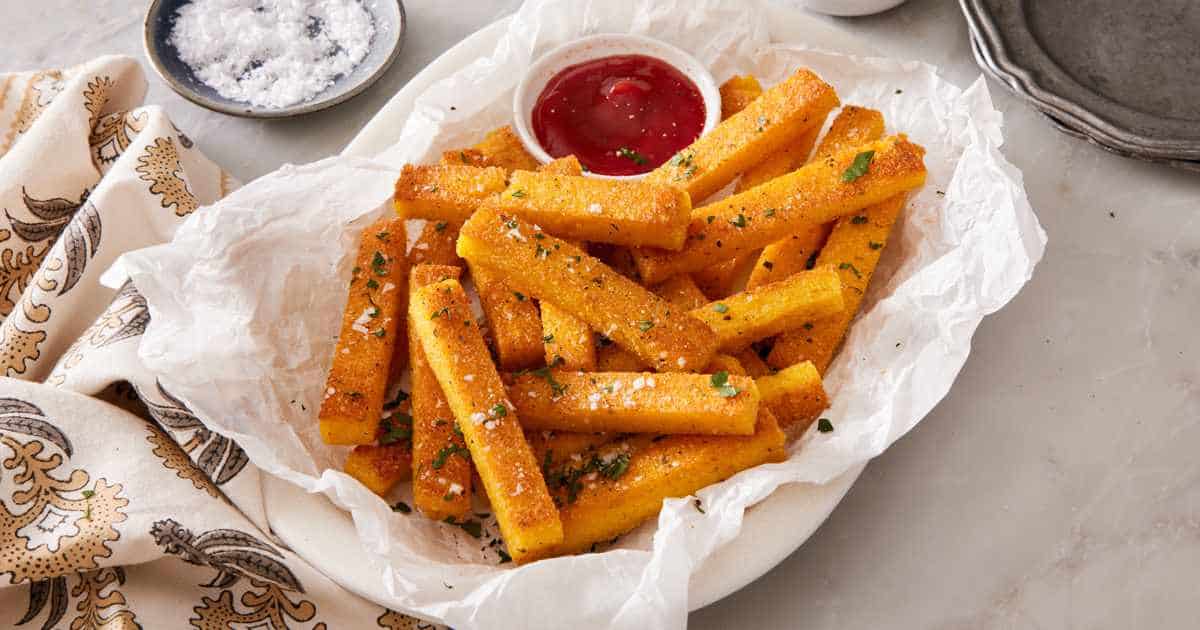 Crispy Baked Polenta Fries - Preppy Kitchen
