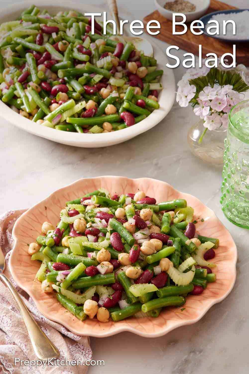 Classic Three Bean Salad Recipe - Preppy Kitchen