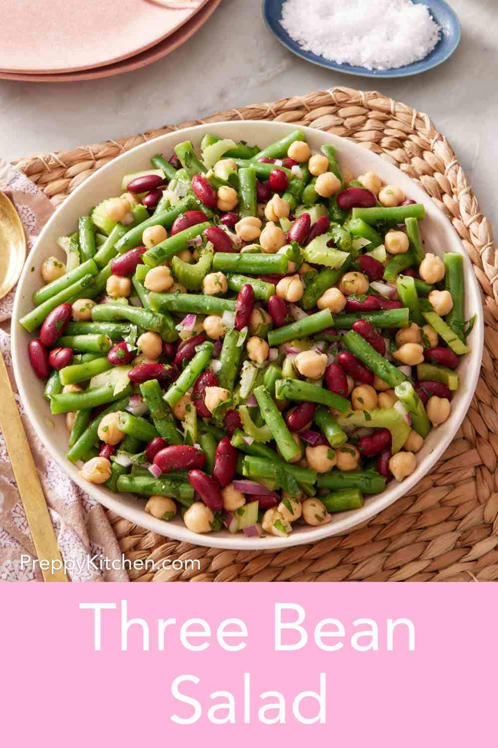 Classic Three Bean Salad Recipe - Preppy Kitchen