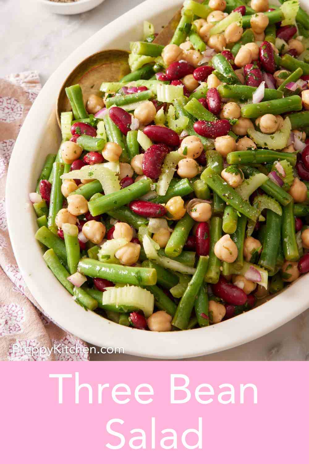 Classic Three Bean Salad Recipe - Preppy Kitchen