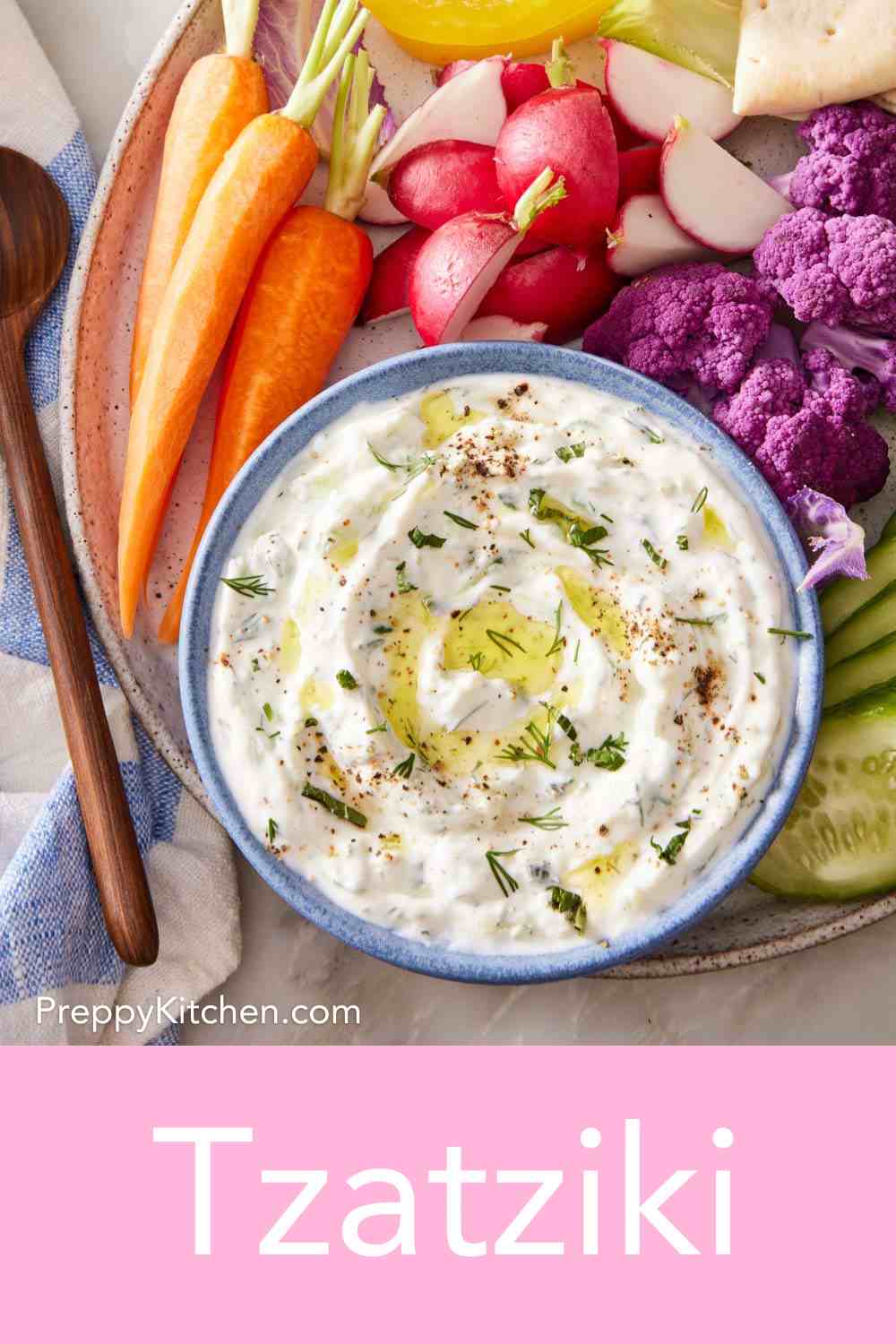 Quick & Creamy Tzatziki Recipe - Preppy Kitchen