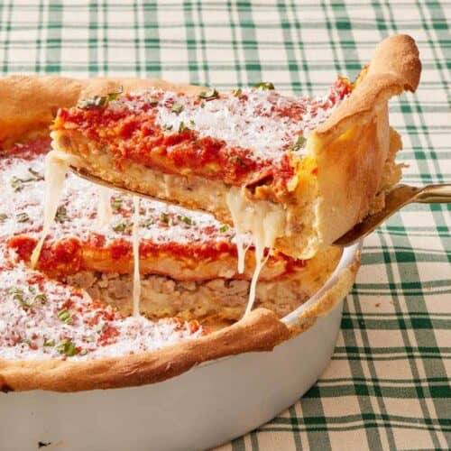 Deep Dish Pizza - Preppy Kitchen