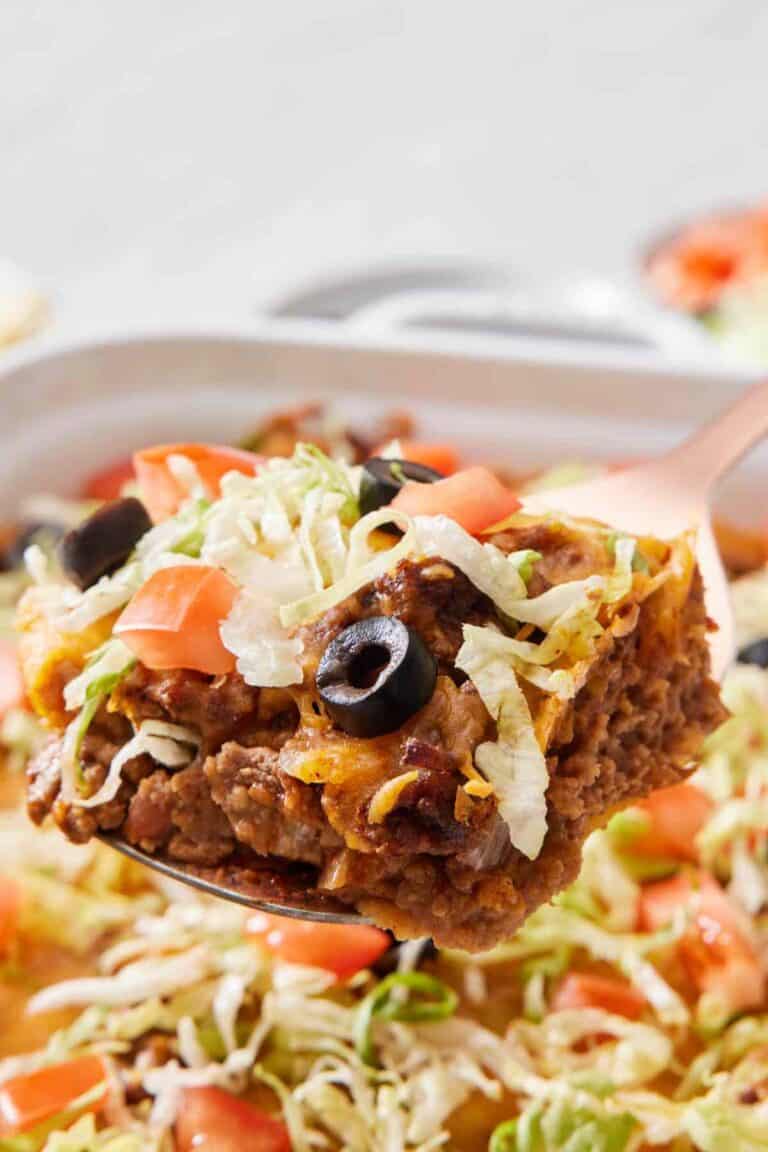 Easy Ground Beef Taco Casserole - Preppy Kitchen