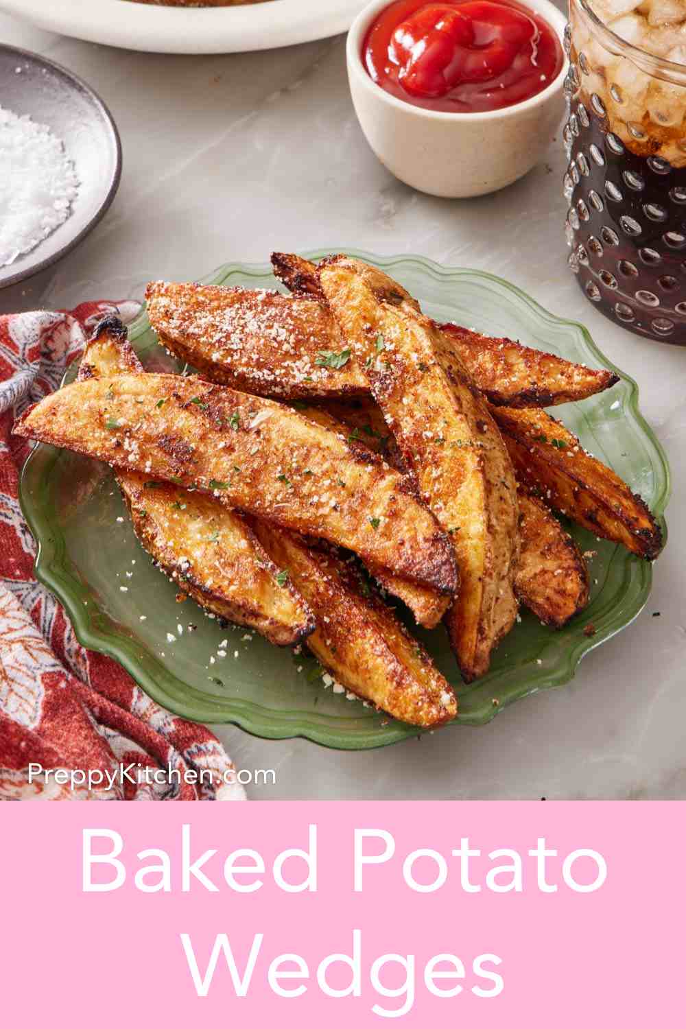 Crispy Oven-Baked Potato Wedges - Preppy Kitchen