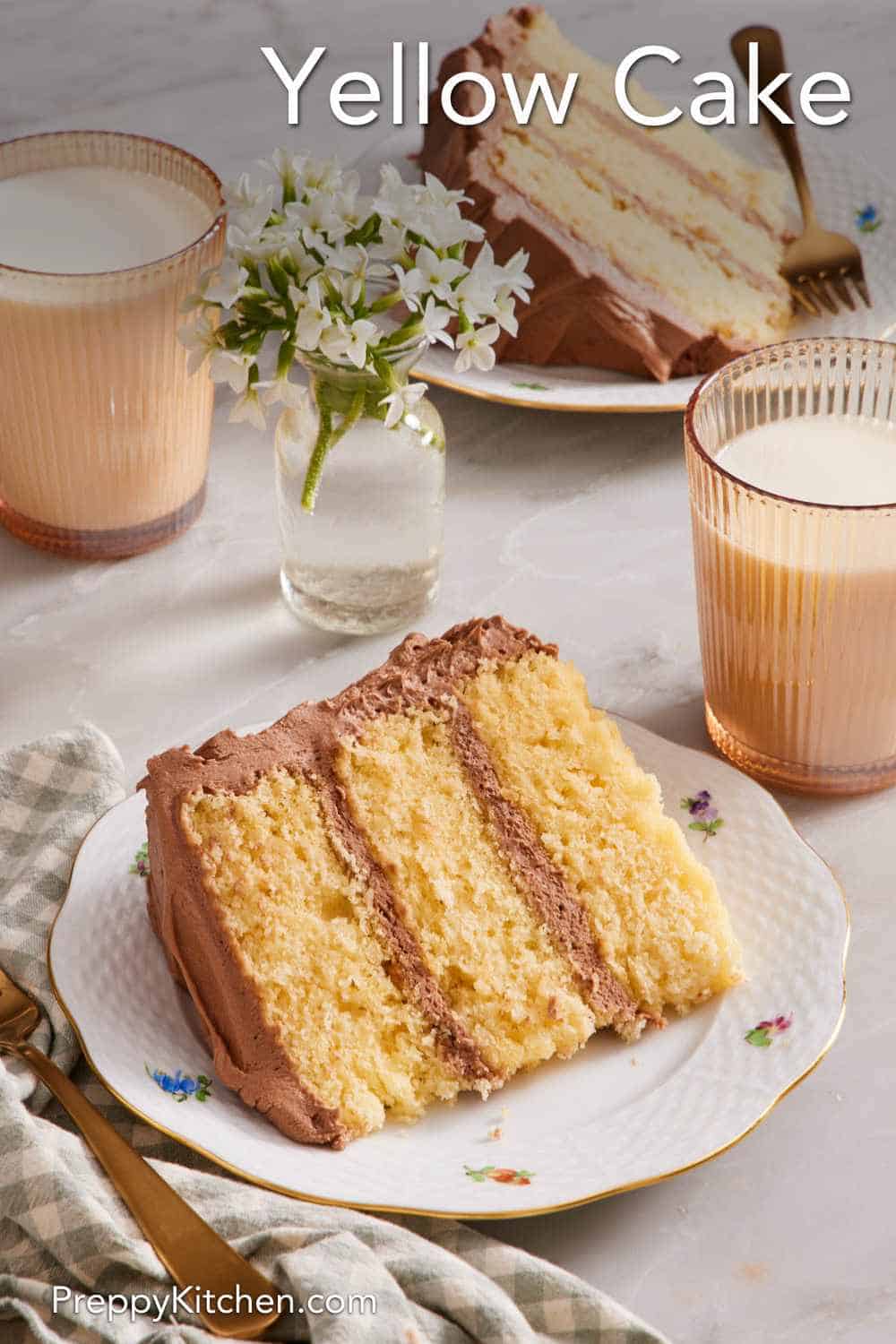 The Best Yellow Cake Recipe - Preppy Kitchen